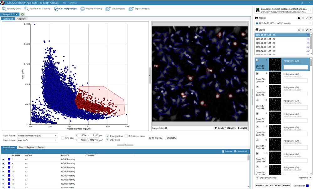 Cell Morphology Assay - HoloMonitor® Live Cell Assay - PHI