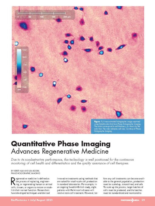 BioPhotonics article on how QPI Advances Regenerative Medicine - PHI Blog